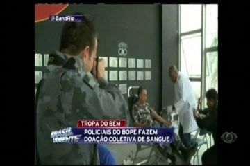 Agentes do BOPE em operação para o Hemorio