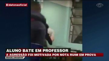 Aluno agride professor por causa de nota ruim em prova