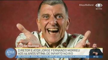 Morre ator e diretor Jorge Fernando, aos 64 anos, no RJ