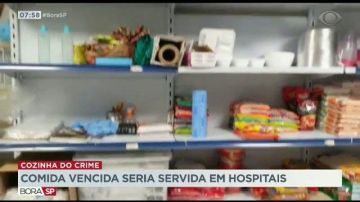 Cozinha do crime: Comida vencida seria servida em hospitais
