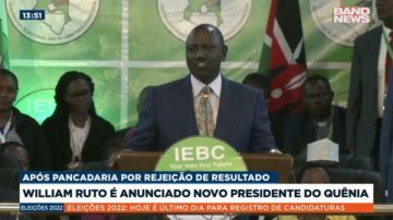 William Ruto é anunciado novo presidente do Quênia