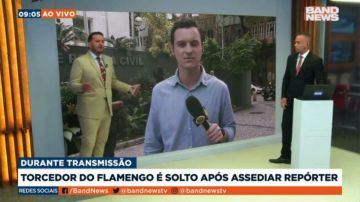 Torcedor do Flamengo é solto após assediar repórter