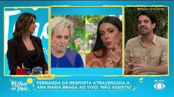 Fernanda cria mal-estar em café com Ana Maria Braga | Melhor da Tarde