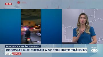 Rodovias que chegam a SP com muito trânsito