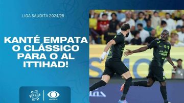 GOL DO AL ITTIHAD! Kanté empata para o Al Ittihad contra o Al Nassr