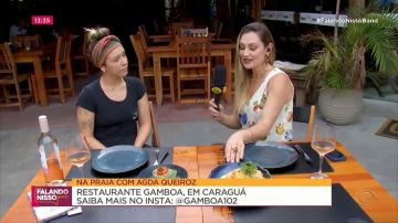 Na Praia com Agda Queiroz: Restaurante Gamboa | FALANDO NISSO