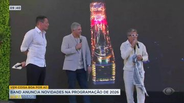 Veja quais são as novidades na programação da Band para 2026