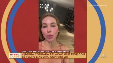 Virginia abre o jogo e compara relações com Zé Felipe e Vini Jr. | Band ...